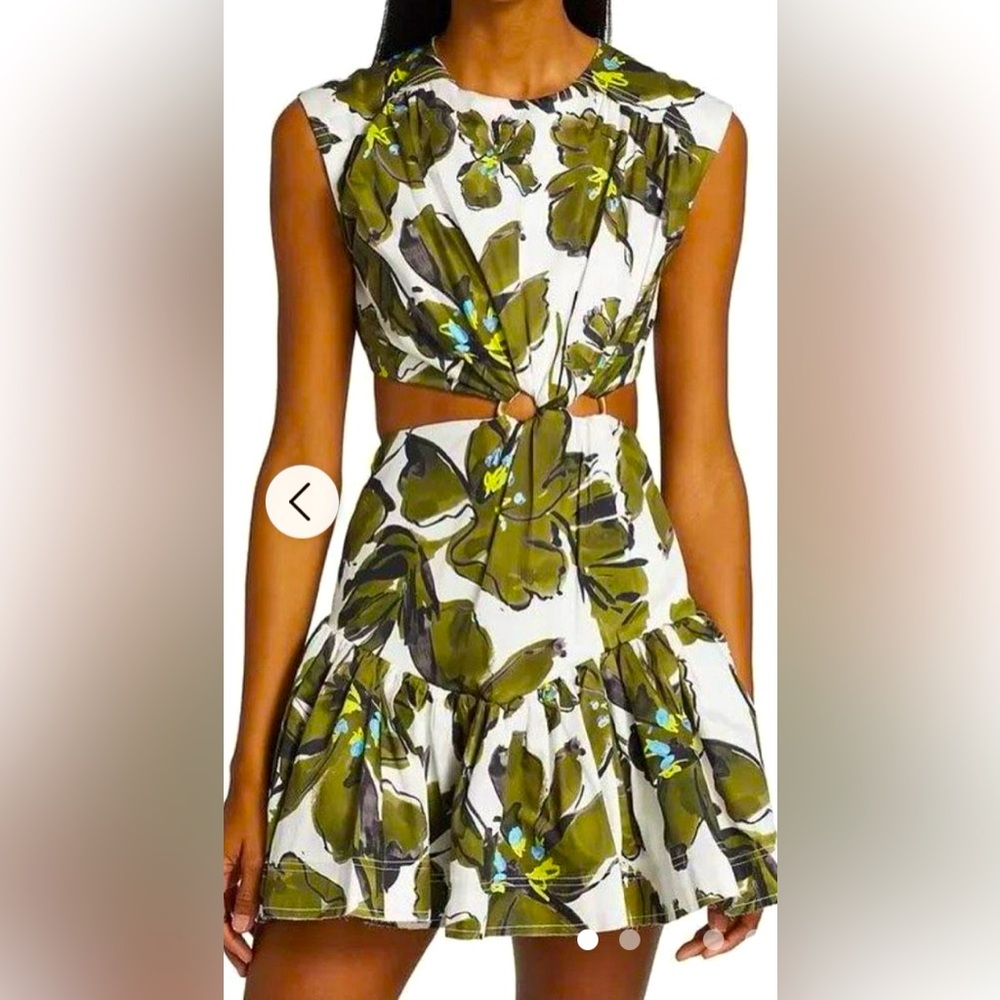 Aje Cut Out Dress - Gem